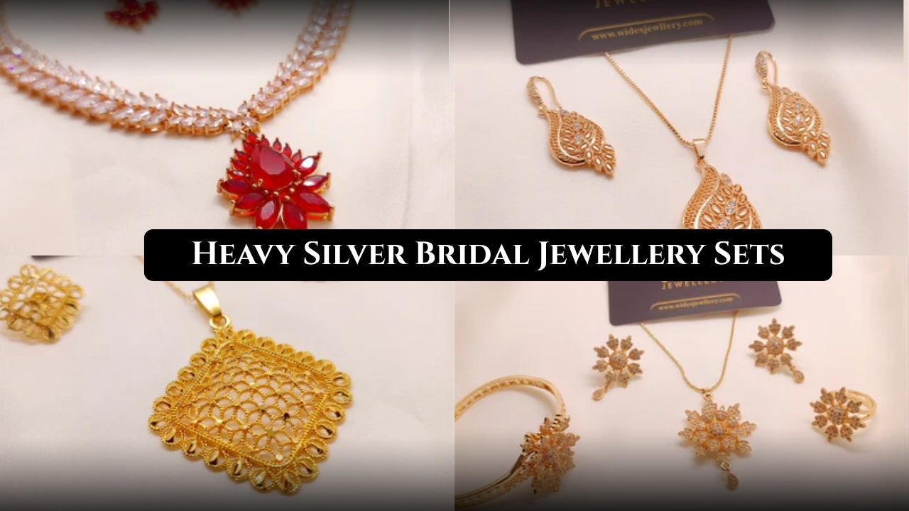 Explore Elegant Heavy Silver Bridal Jewellery Sets at Wides Jewellery